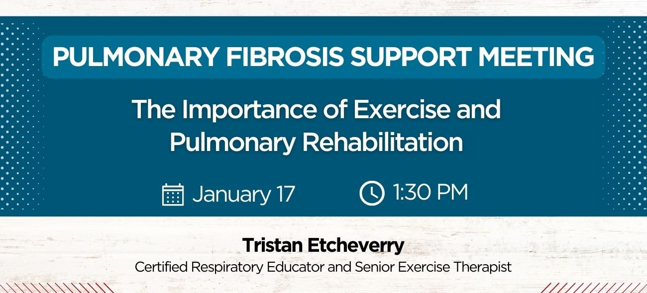 Pulmonary Fibrosis Support Meeting January | Lung Saskatchewan